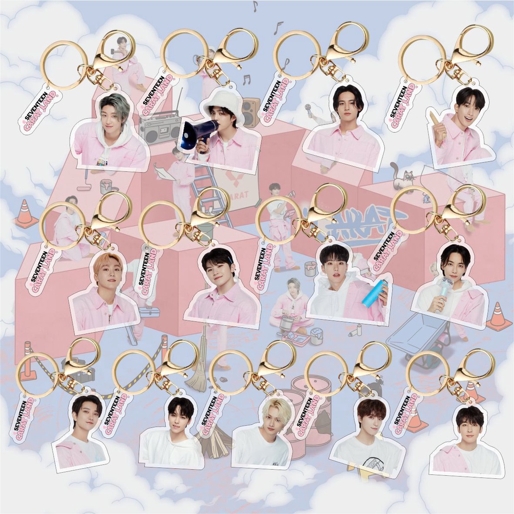 Kpop Seventeen THE8 Acrylic Key Ring Bag Charm Accessory | Shopee ...