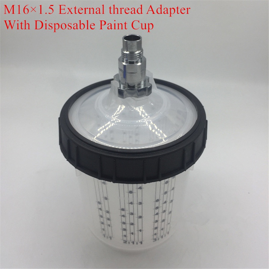 5-piece Set Spray Gun Connector Paint Mixing Cup Kit For Adapter ...