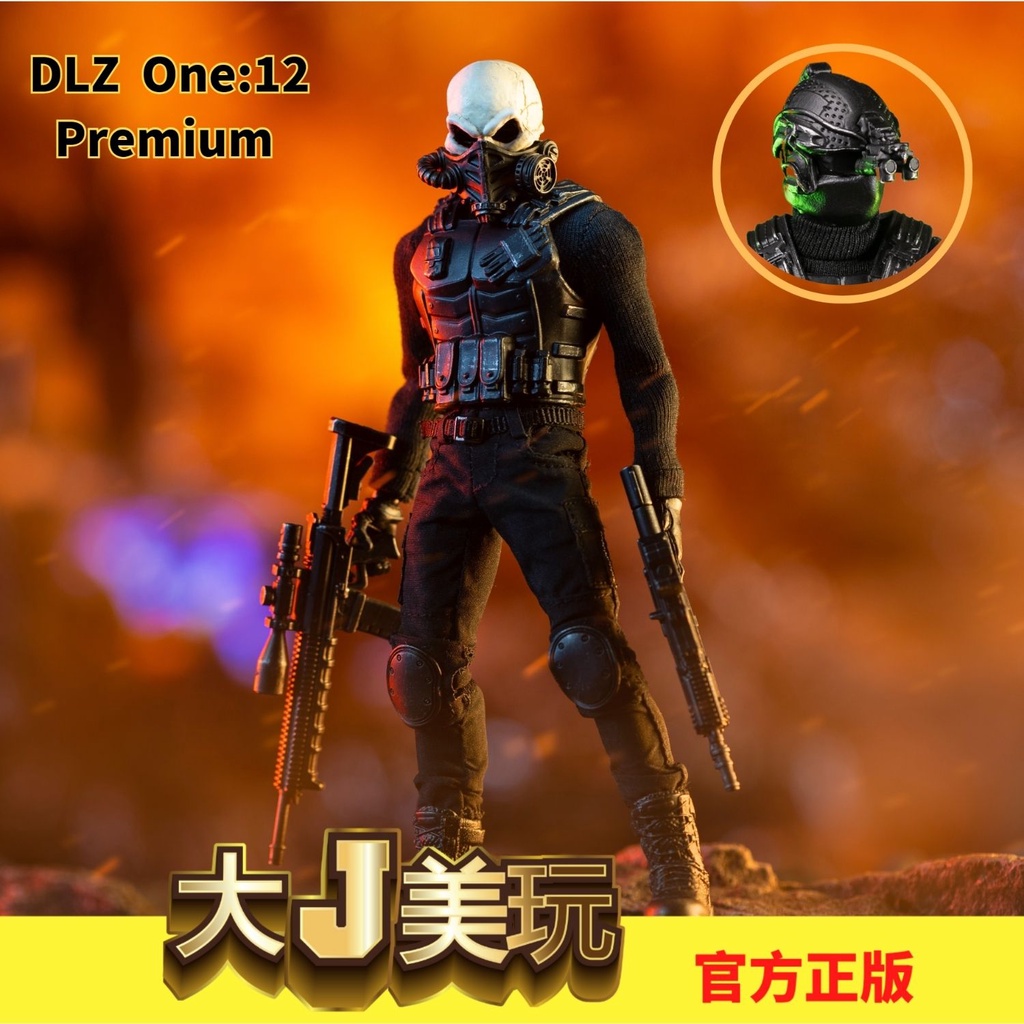 [Ready Stock] DLZ TOYS 1/12 Special Forces 1 Wave Skeleton Master Chief ...