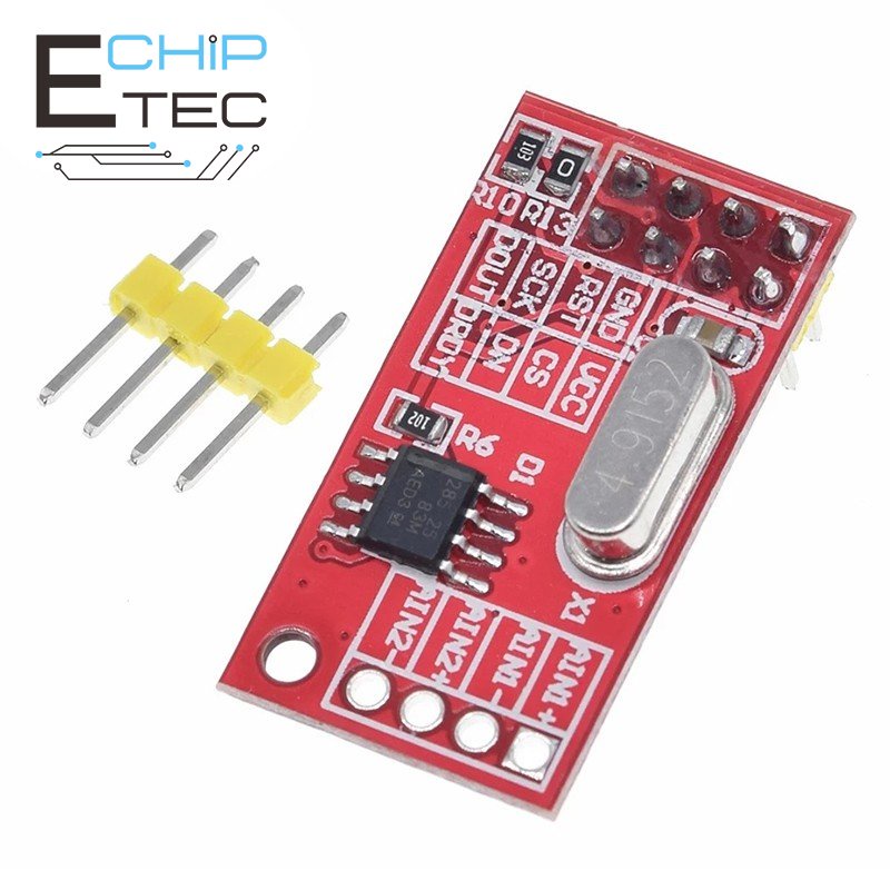 1PCS AD7705 Dual 16 bit ADC data acquisition module programmable input ...