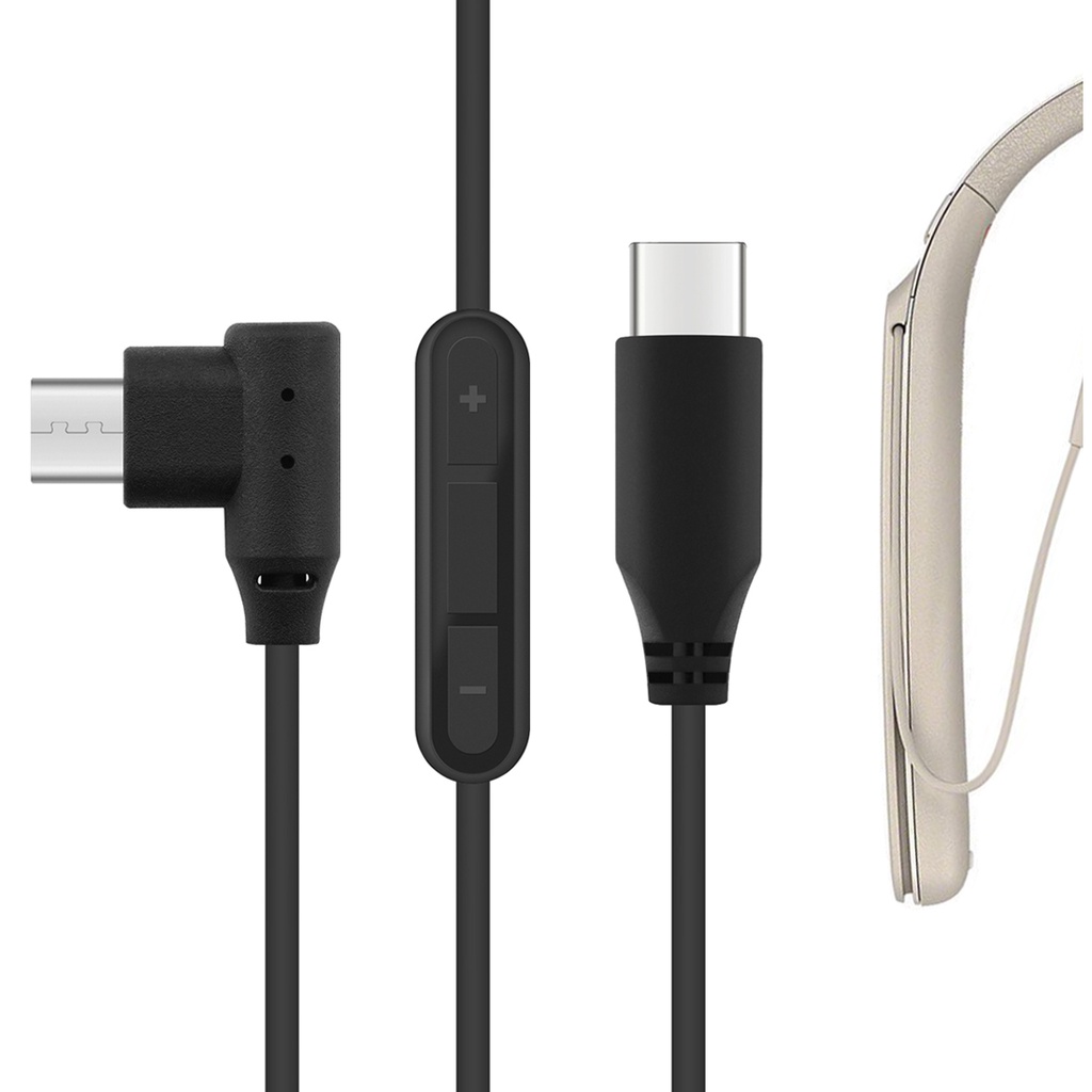 Geekria USB-C Digital to Audio Cable with Mic Compatible with SONY WI ...
