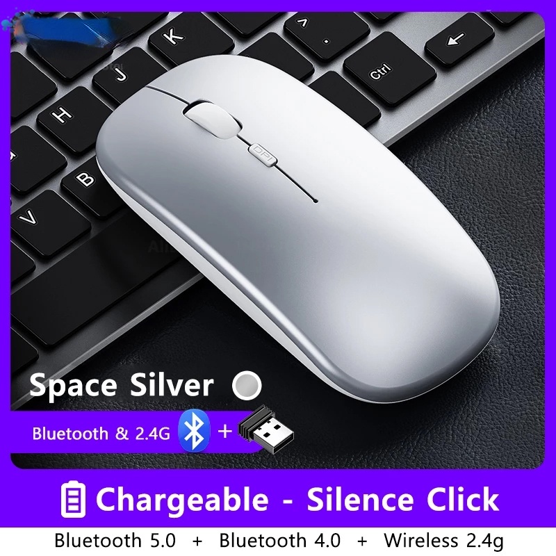 Wireless Mouse Computer Bluetooth Mouse Silent Mause Rechargeable ...