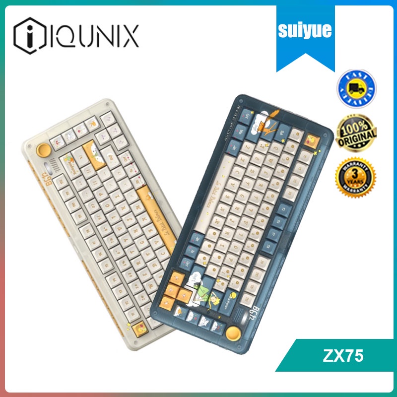 IQUNIX ZX75 Little Prince co-branded wireless three-mode hot swap mechanical keyboard | Shopee ...