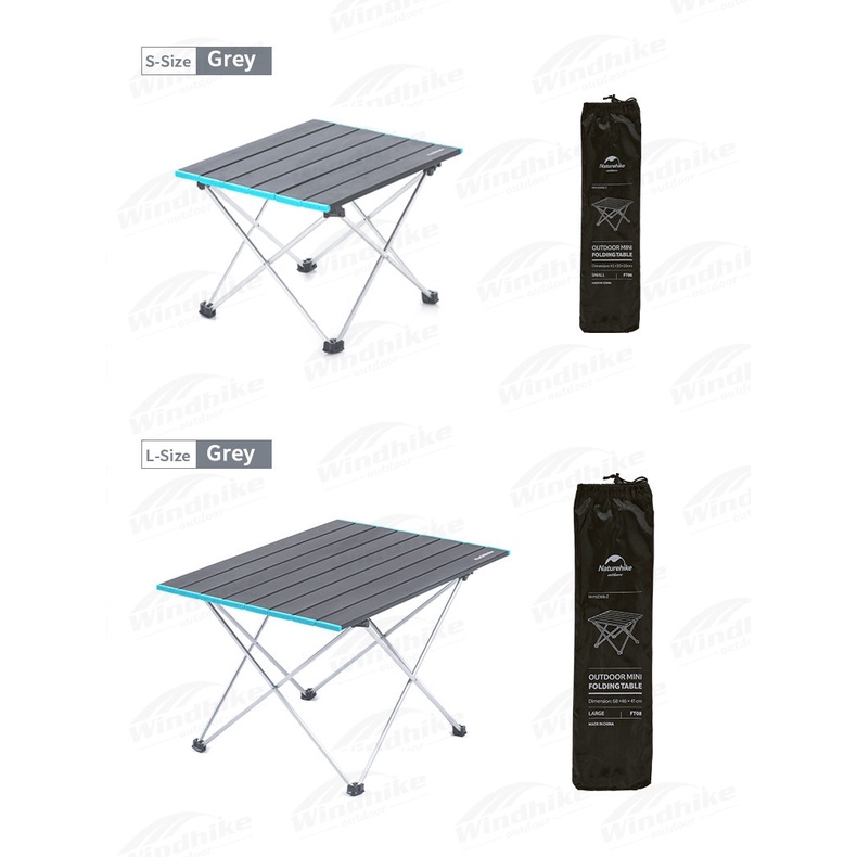 Naturehike FT08 Ultralight Folding Aluminum Camping Hiking Table ...