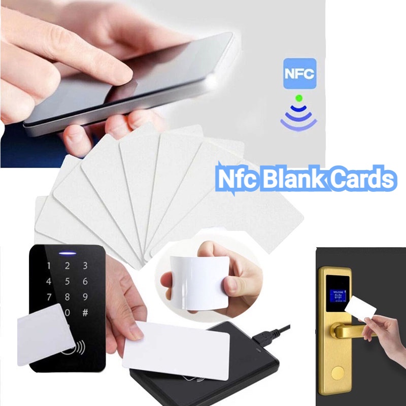 30pcs White Intelligent Standard Cards Ntag215 Nfc Blank Rfid Tagmo ...