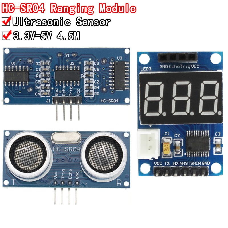 Ultrasonic sensor HC-SR04 HCSR04 to world Ultrasonic Wave Detector Ranging Module HC SR04 HCSR04 ...