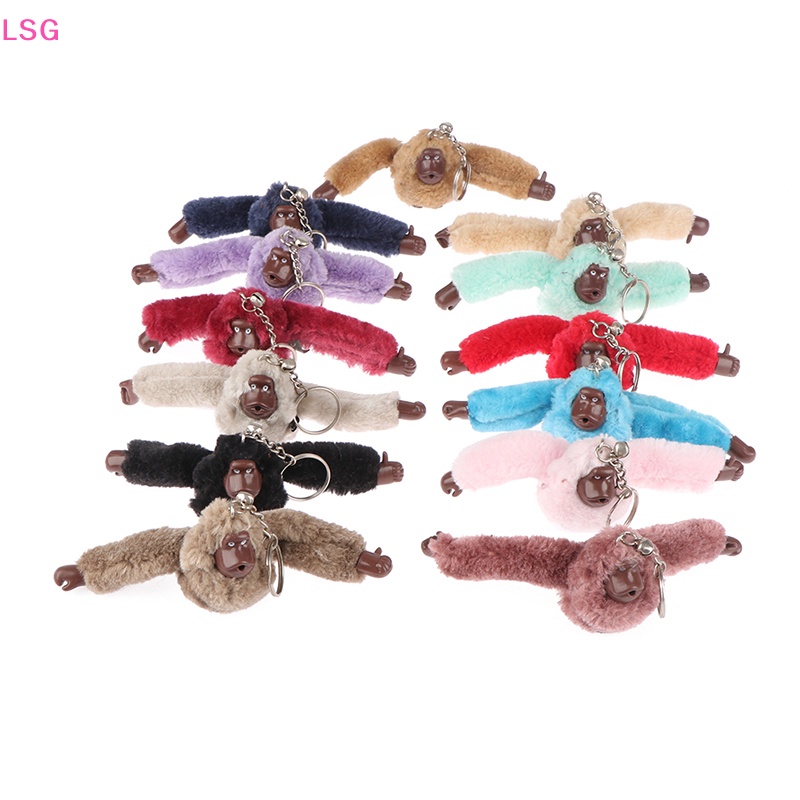 [LSG] Cute Girl Plush Fur Monkey KeyChain Orangutan Keychain on Pant Bag Car Trinket new ...