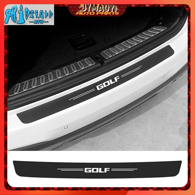 RTO Carbon Fiber Car Trunk Rear Bumper Sticker For VW GOLF 4 5 6 7 MK4 ...