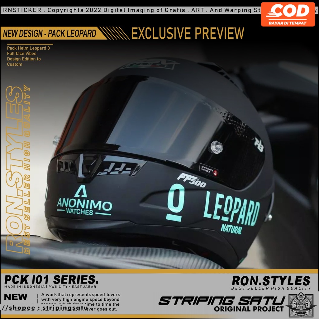 Hl01 CUTTING STICKER LEOPARD ONE PACKAGE CUTTING STICKER FULL FACE ...