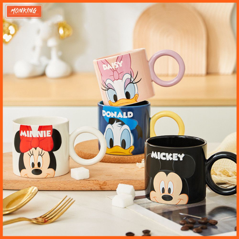 Disney Coffee Mug Cute Mickey Minnie Milk Mug Cartoon Donald Duck Daisy ...