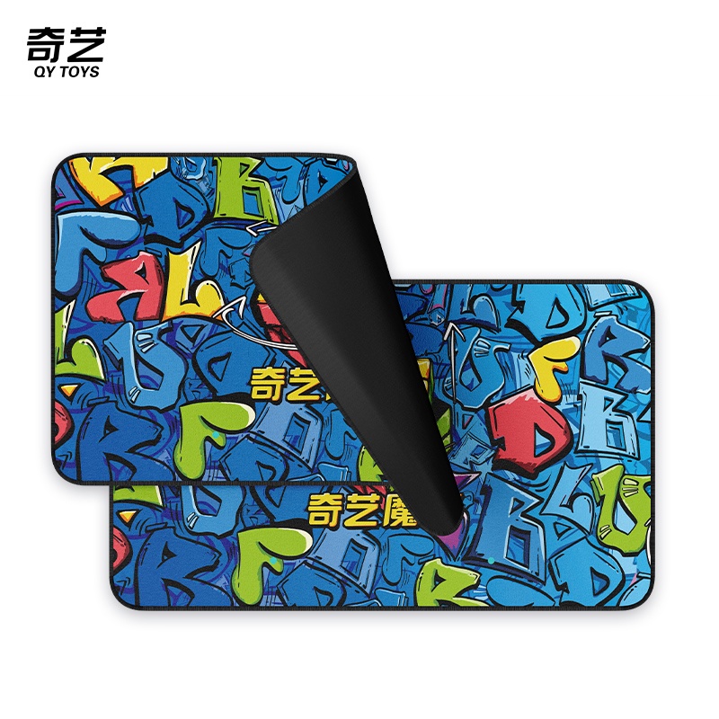 Qiyi Cube Mat, Hand-painted Graffiti Mat, Cube Quick Stacking Cup Timer ...