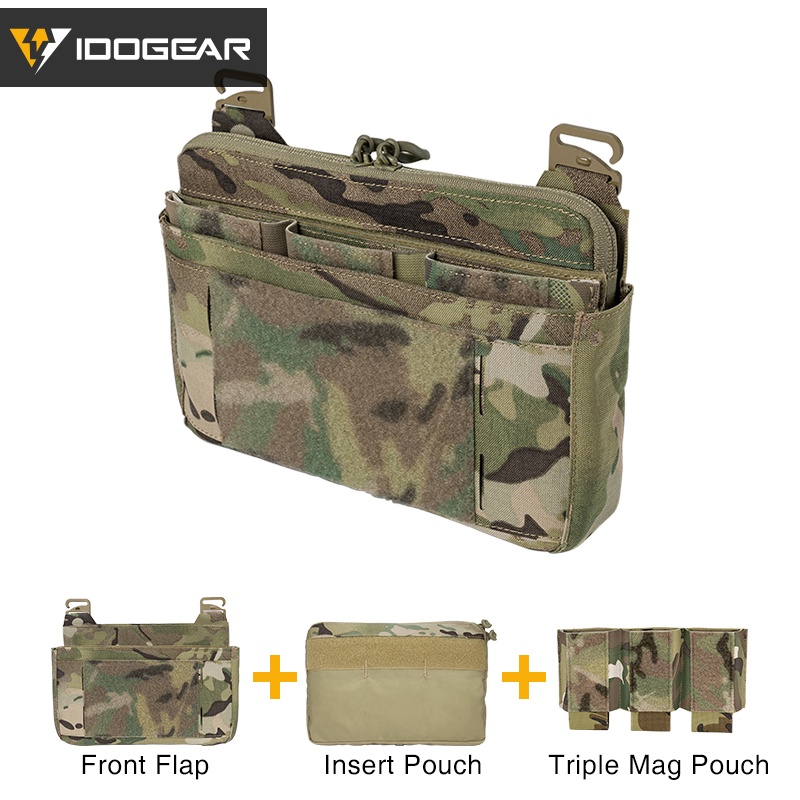 IDOGEAR Tactical DOPE Front Flap Pouch with Insert Mag Pouch Kangaroo ...