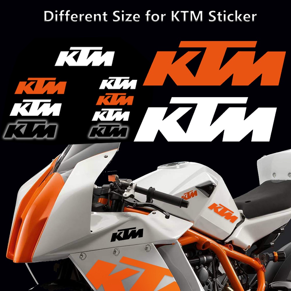 Reflective KTM Logo Sticker Motorcycle Body Helmet Tank Decals for KTM ...