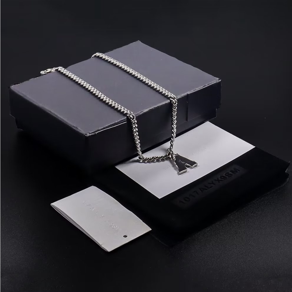 1017 ALYX 9SM pendant necklace letter a pendant design necklace ...