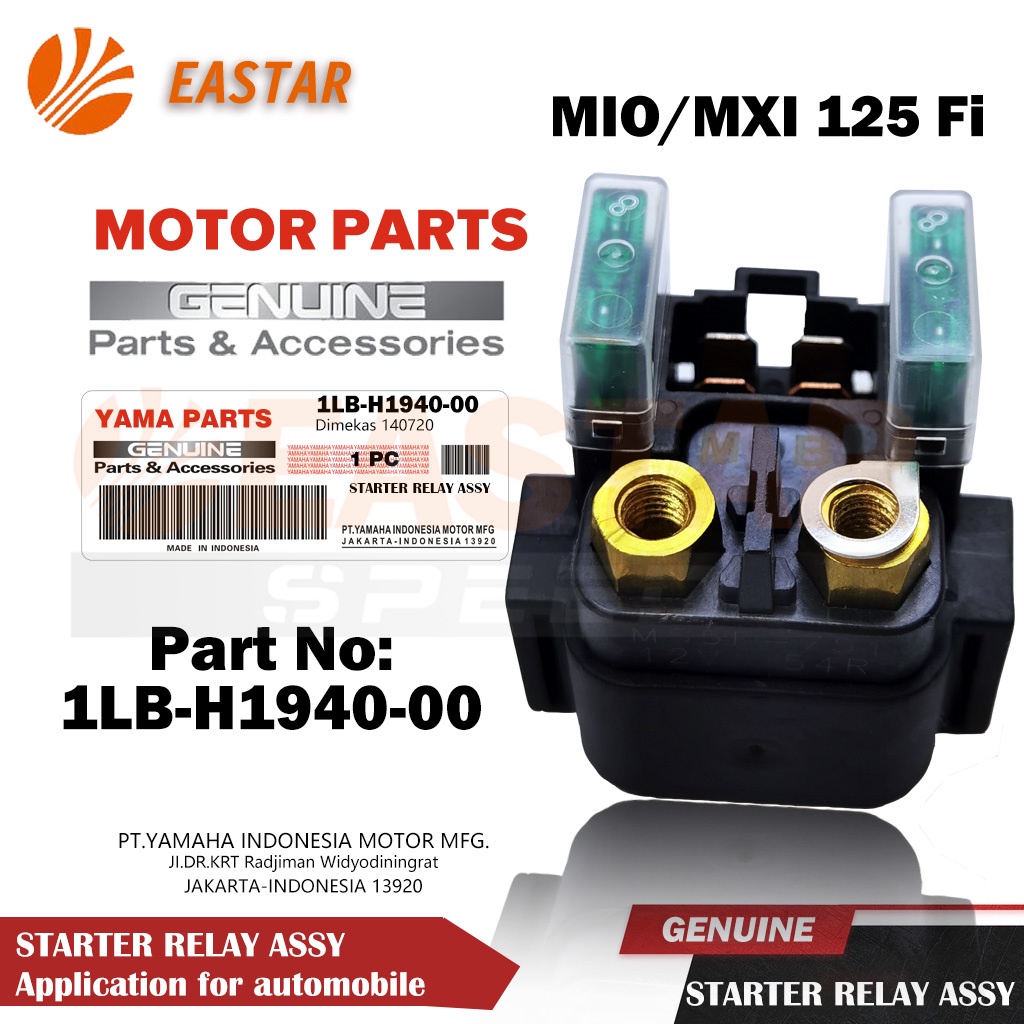 1LB-H1940-00 starter relay mxi 125 fi MIO MXI 125 Fi 100% | Shopee ...