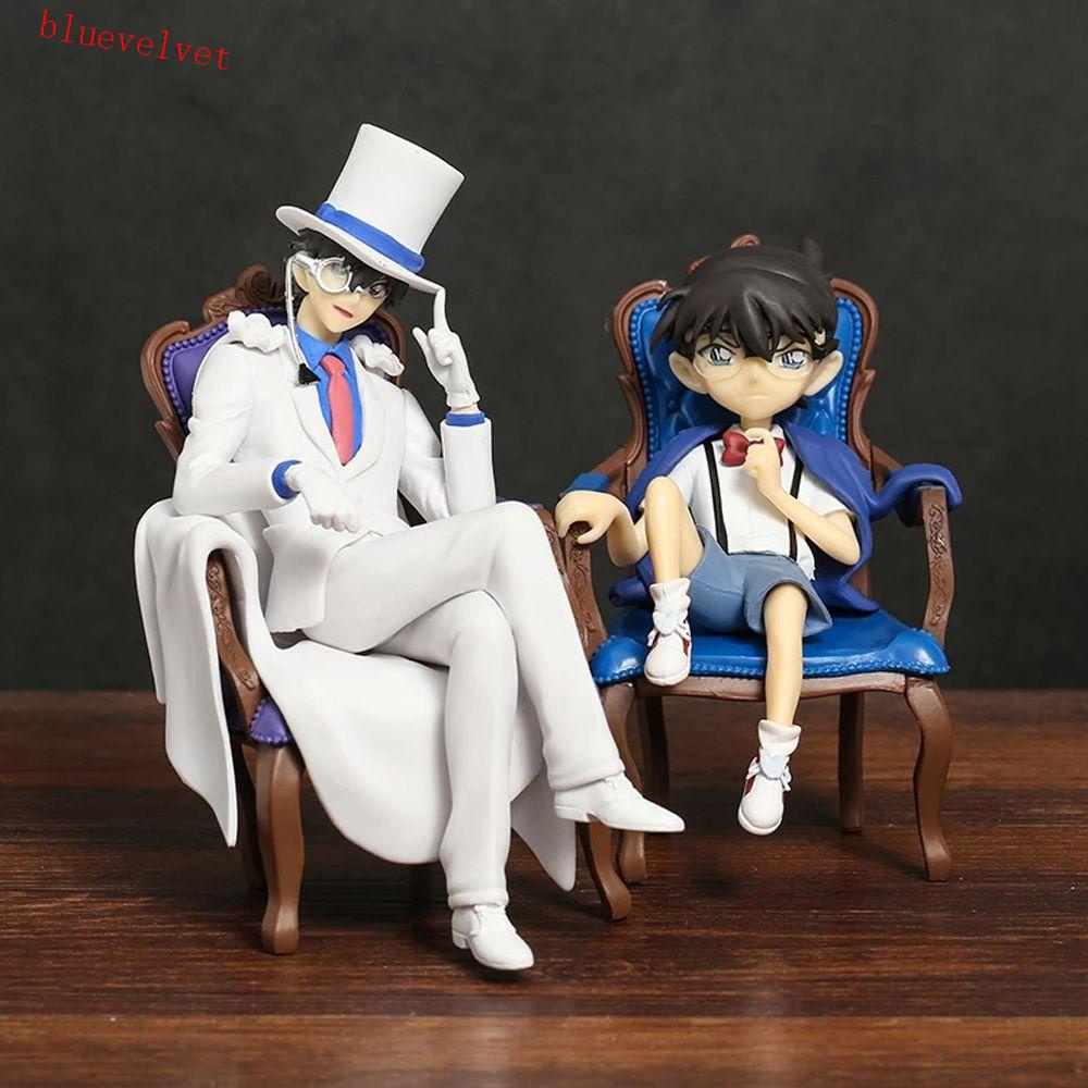 BLUEVELVET Detective Conan Action Figure Collectible PVC Edogawa Conan ...