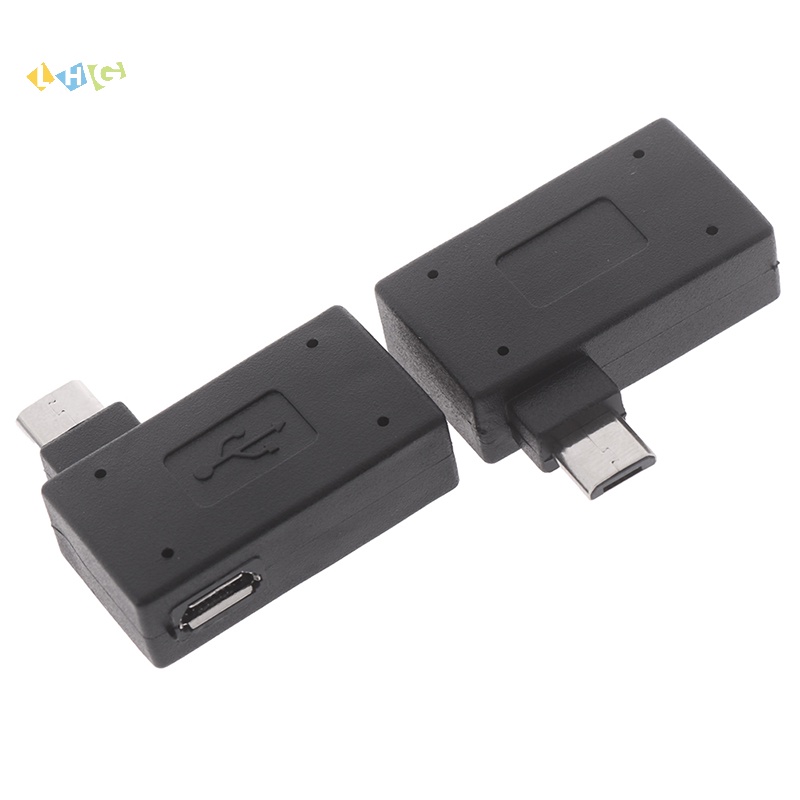 [LHG] Micro usb male to usb 2.0 female otg power splitter adapter angle ...