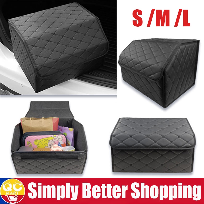 【ship in 24hours】 PU Leather Car Trunk Storage Box Top Grade Car ...