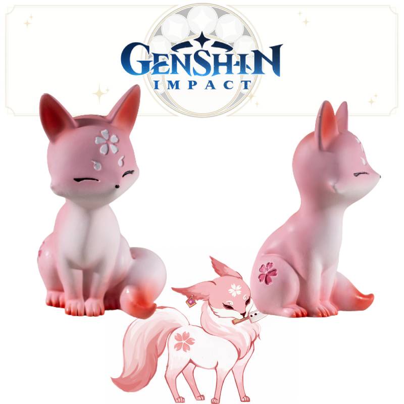 Genshin Impact Yae Miko Fox Lying Posture Sitting Game Peripheral ...
