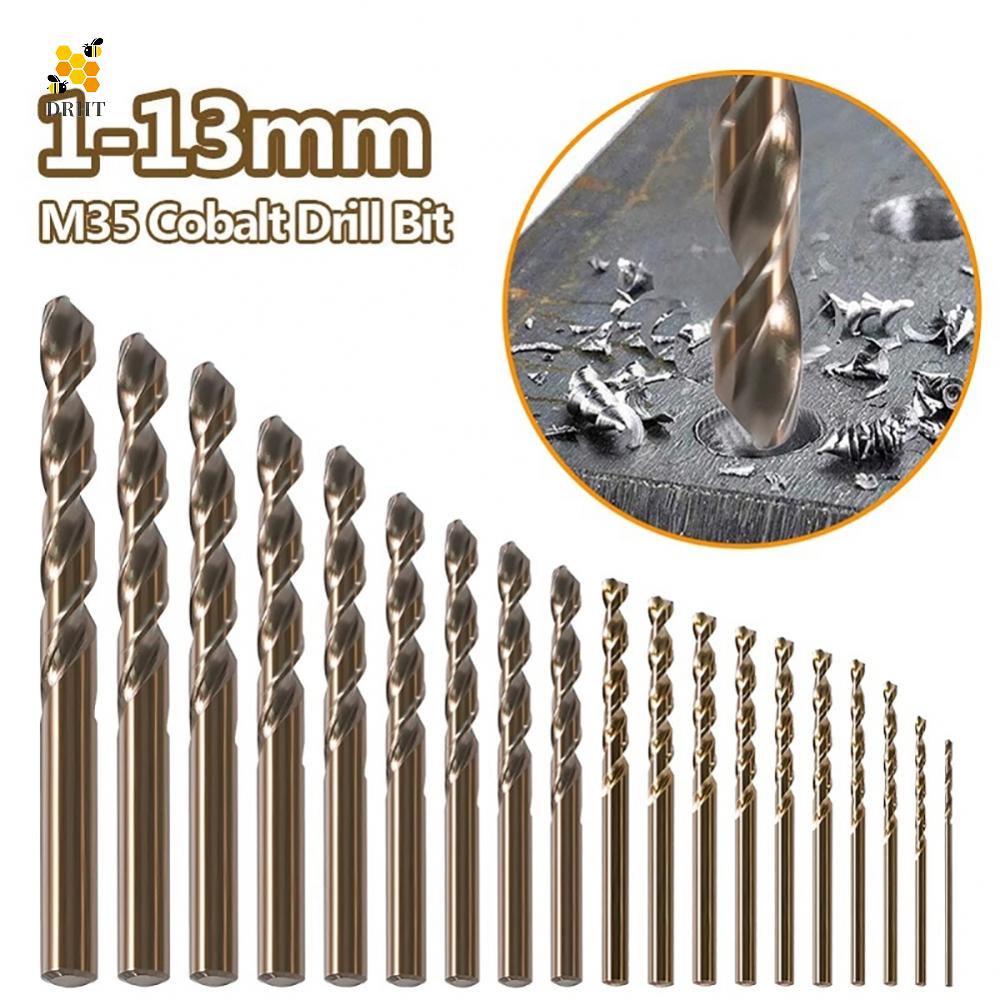 1mm-6mm Cobalt HSS Drill Bit M35 For Stainless Steel Drilling Metalworking High Speed Steel ...