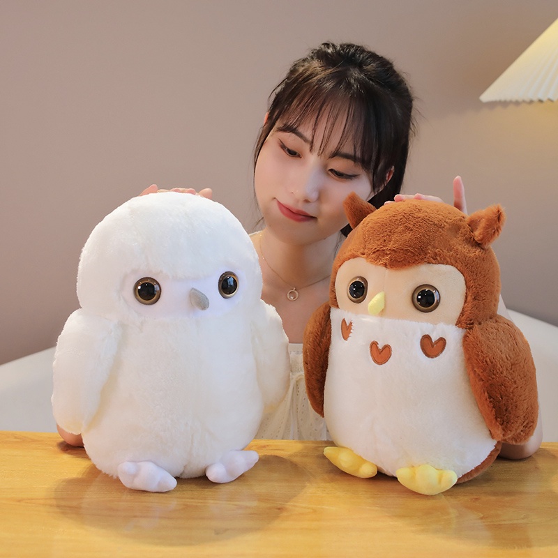 30/40cm Cute Owl Plush Toy Lovely Soft Cuddly Plushies Stuffed Animal ...