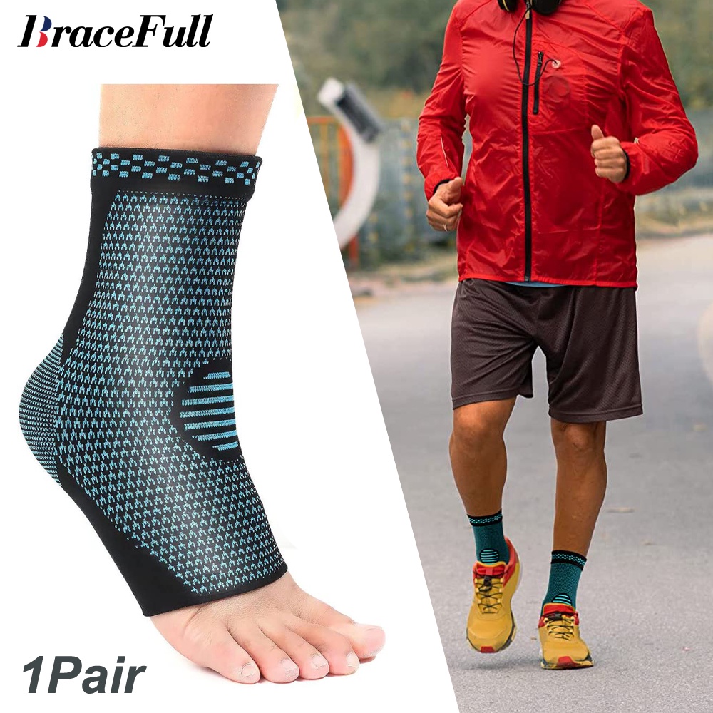 1Pair Ankle Brace, Foot Supports Compression Ankle Sleeve for Men ...