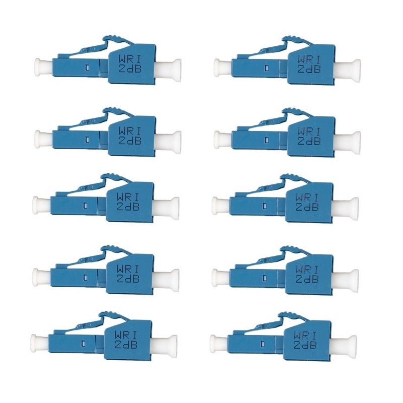 10 Pieces LC UPC Optical Fiber Fixing Attenuator SM Single Mode Attenuator 5dB 7dB 15dB LC Yin ...