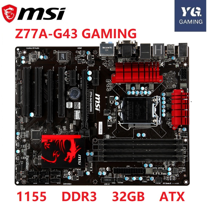 For MSI Z77A-G43 GAMING Computer USB3.0 SATA III LGA 1155 DDR3 32GB For ...