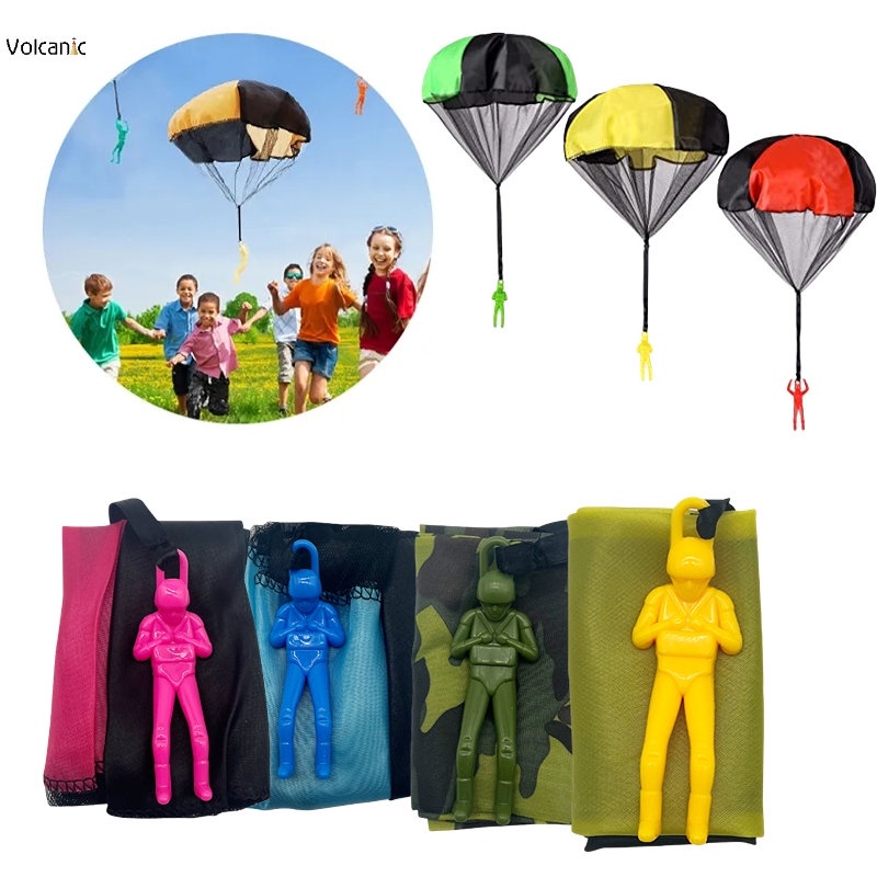 6 Colors Delicate Children Fly Parachute Sport Educational Toy Simple ...
