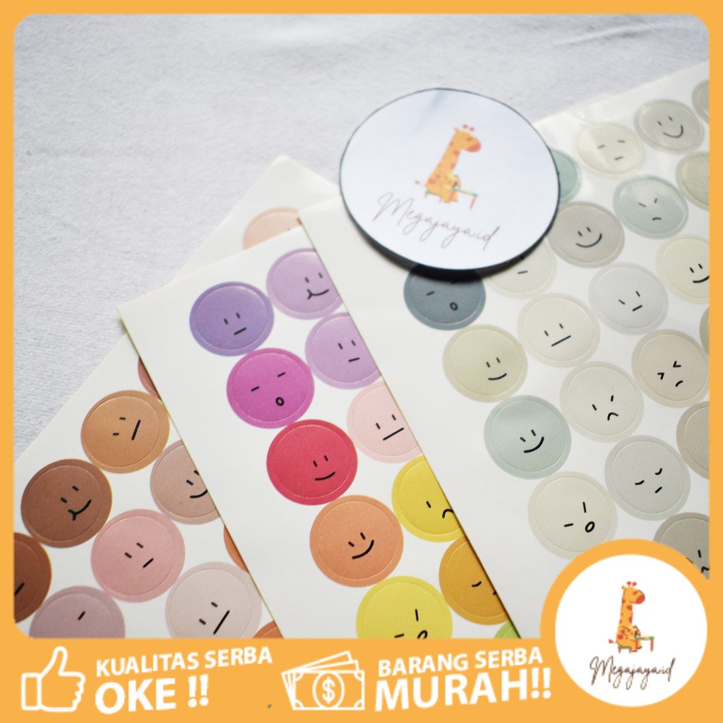 Kawai Face Motif Aesthetic Stickers Are Really Awesome For scrapbook ...