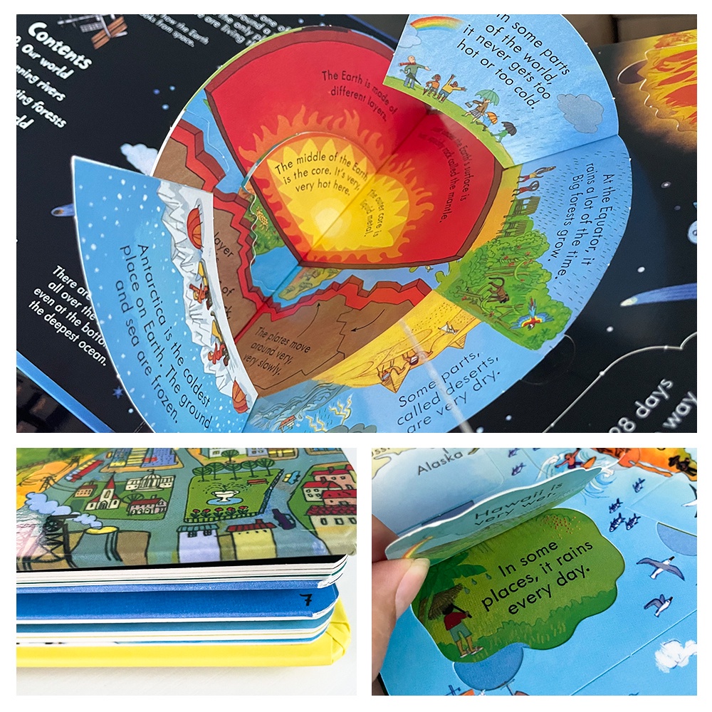 Usborne Look Inside Our World Educational 3D Board Books for Children ...