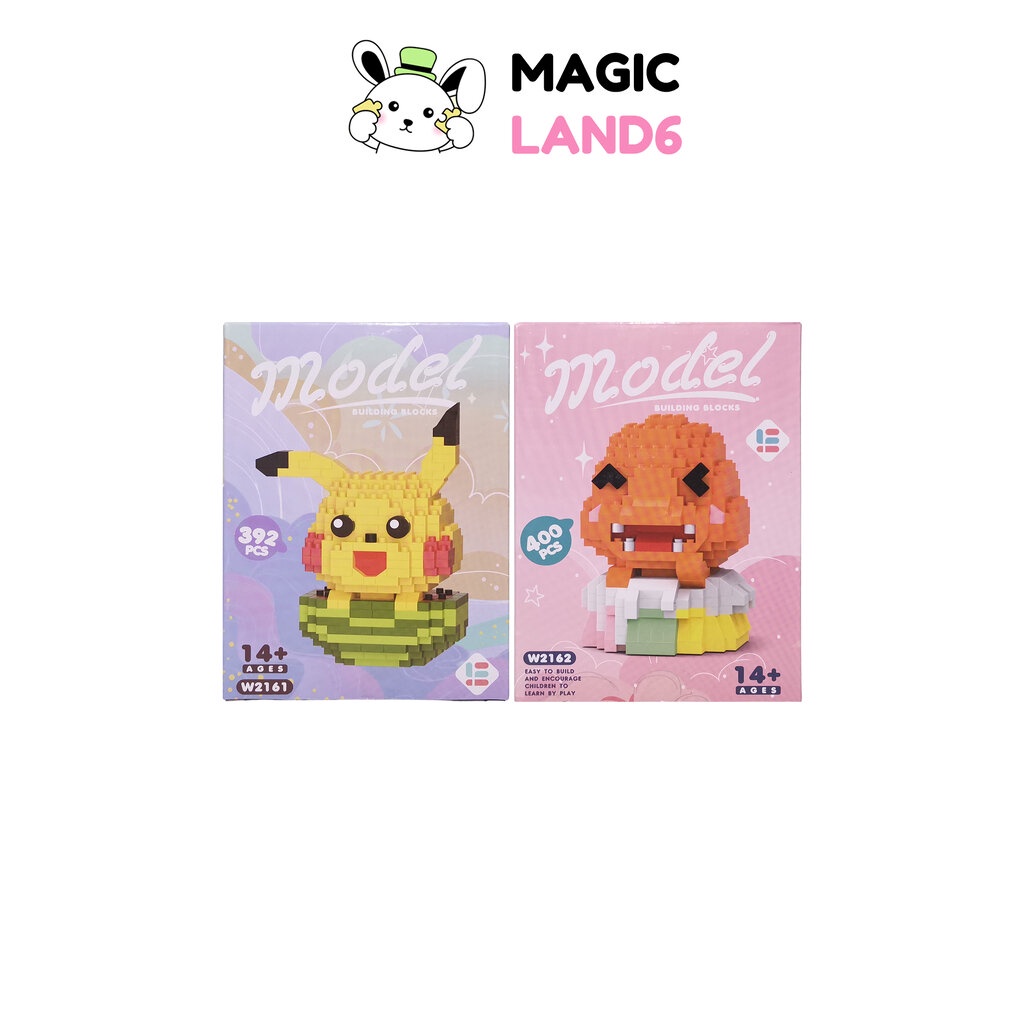 Block NanoBlock Characters Model Creative Building Pokemon Pikachu ...