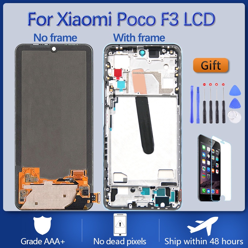 AMOLED For Xiaomi POCO F3 LCD Display Touch Screen Digitizer Replacement Parts For POCOF3 Screen ...