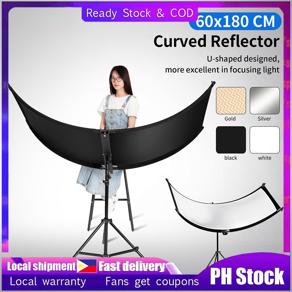 【COD】U-Shaped Curved Photo Reflector Photography with Four Color ...