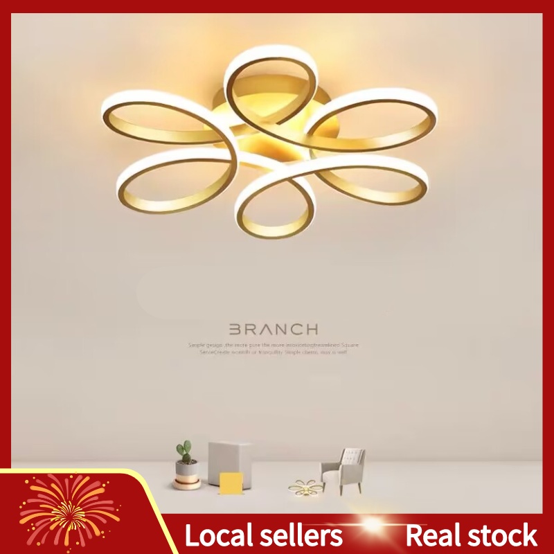Led Tricolor Ceiling Light for Living Room Modern Bedroom Nordic ...
