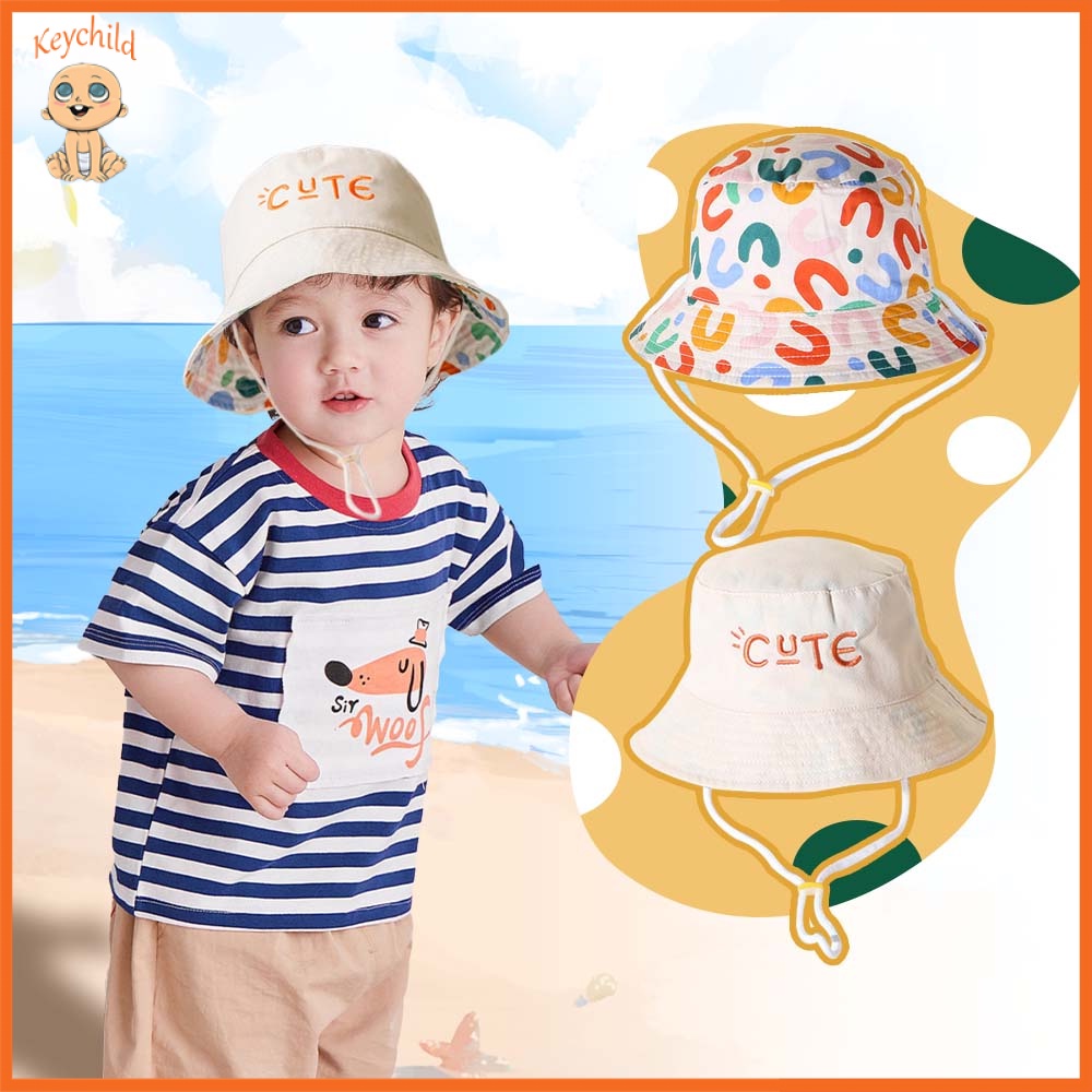 Keychild Baby Bucket Hat Outdoor UV Protection Kids Sun Hat bucket hat ...