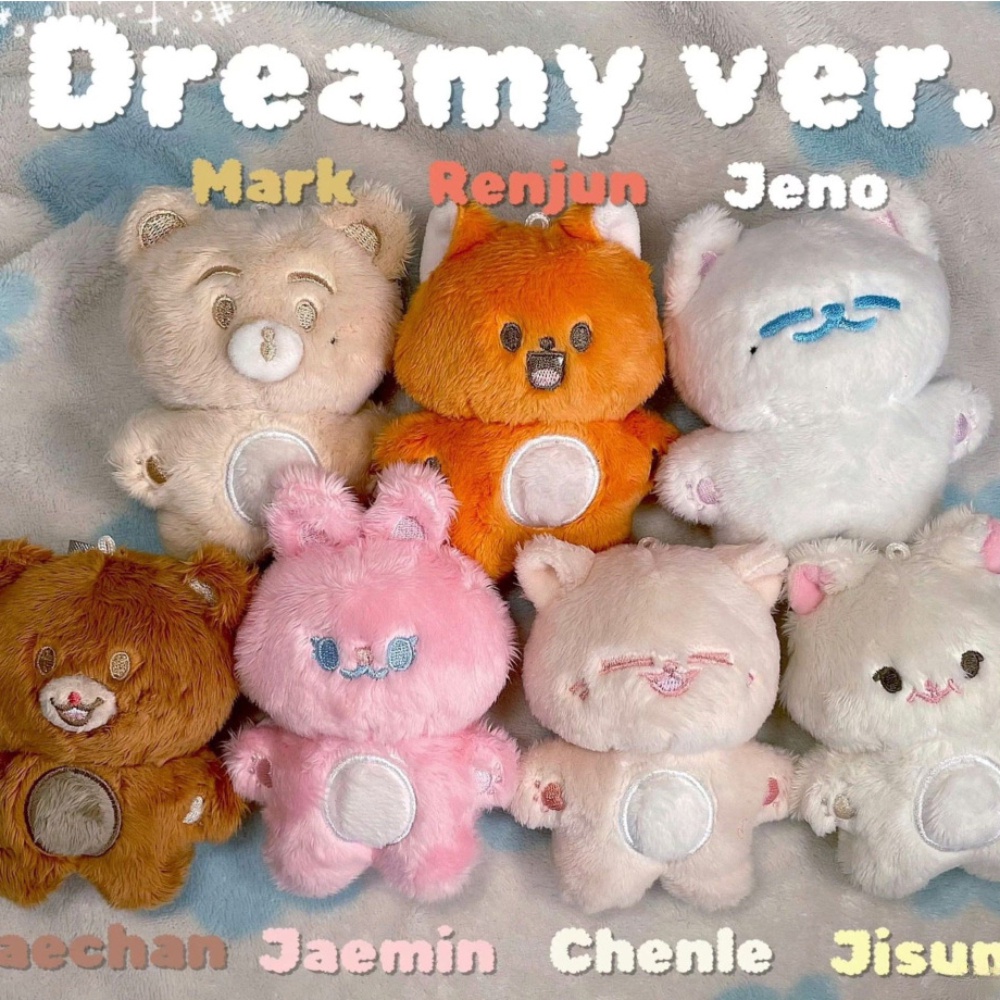 Kpop NCT DREAMY VER Cute Cartoon Character 10cm Plush Doll RENJUN MARK ...