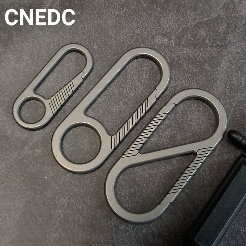 CNEDC Multi-purpose Titanium Key Chain Buckle Outdoor Tool Camping ...