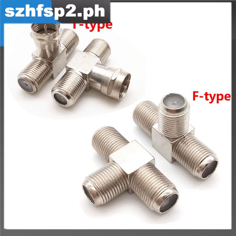3Way T Type Splitter Sma Male to Two Sma Female T Plug Connector Male Female Socket to 2 Female ...