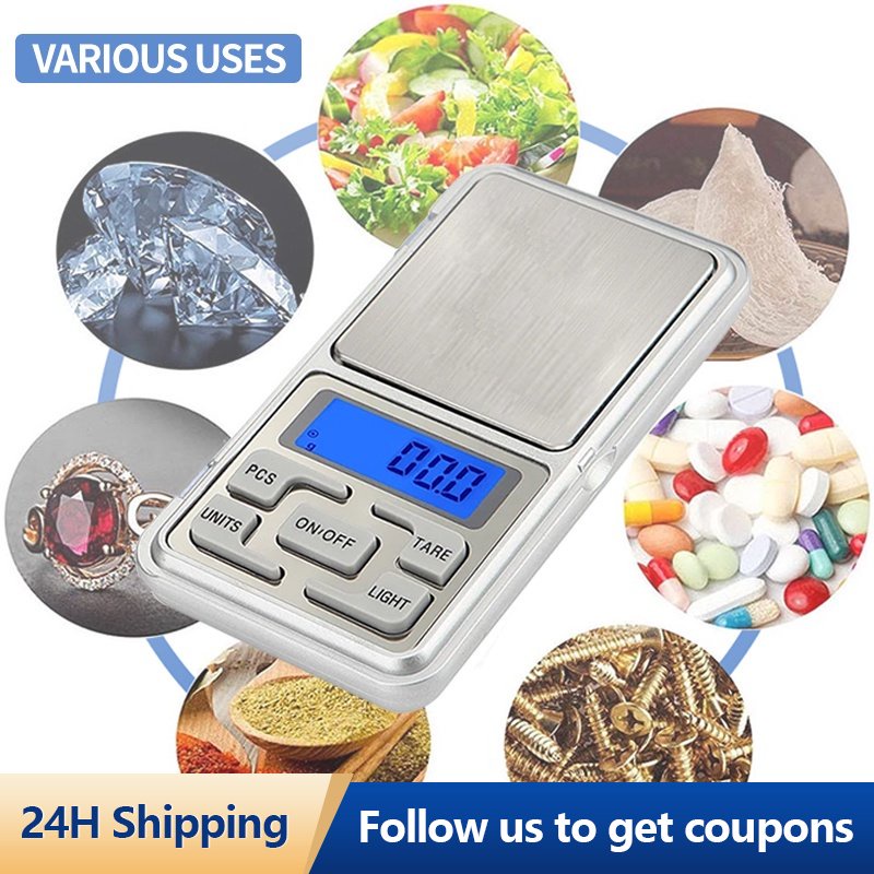 Mini Digital Jewelry Scale Pocket Scale Grams Kitchen Weighing Scale ...