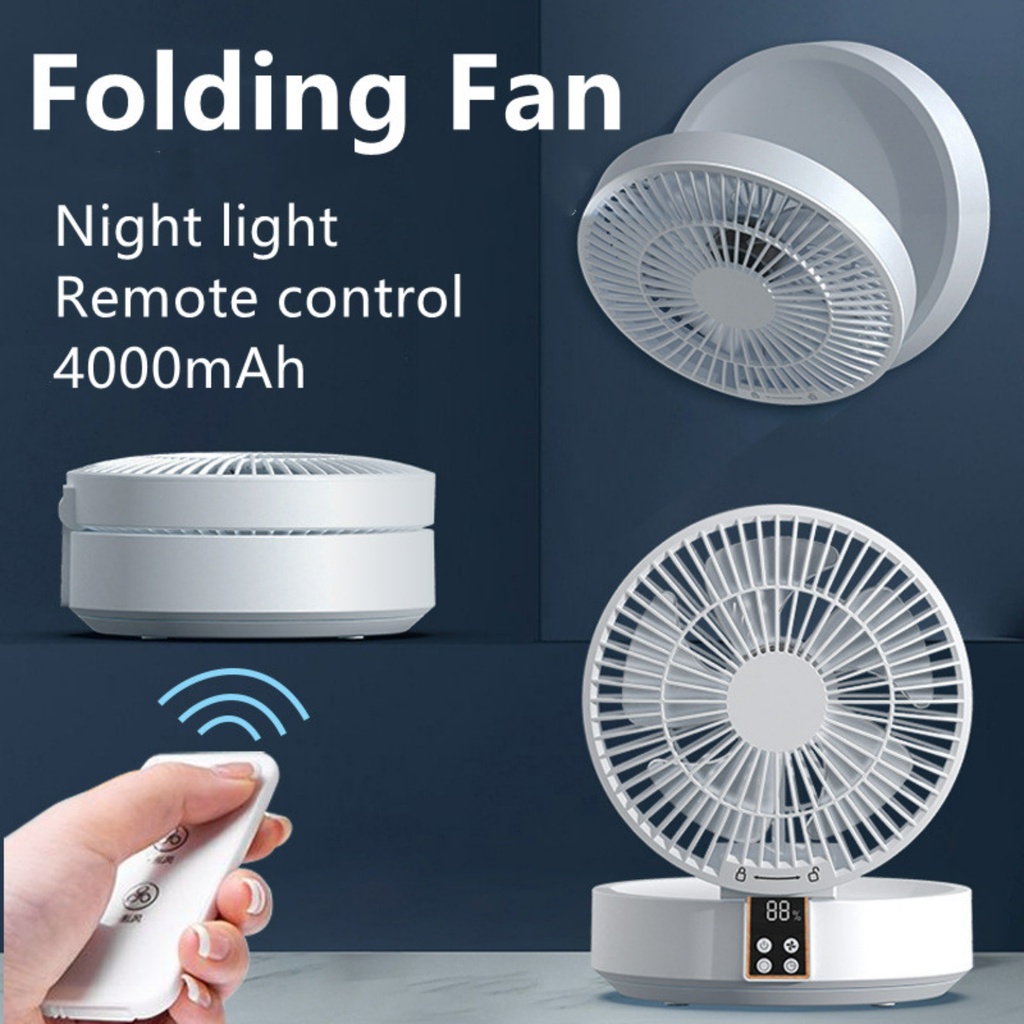 Remote Control Wireless Circulating Air Cooling Fan with LED Light ...