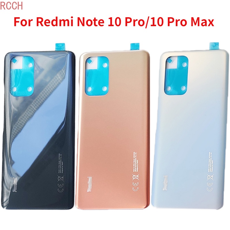 Original Back Glass For Xiaomi Redmi Note 10 Pro 10 Pro Max M2101K6I ...