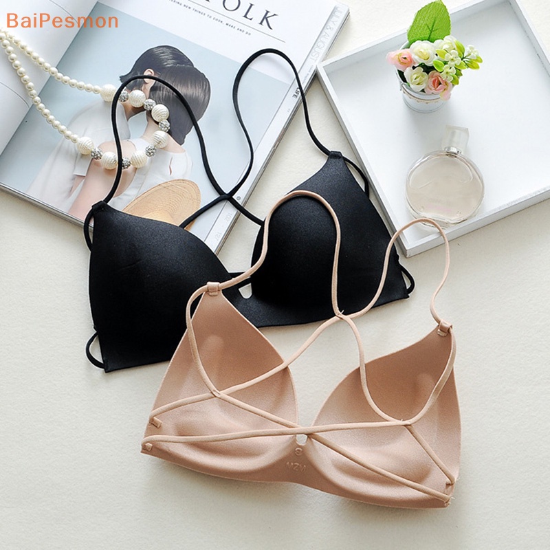 [BaiPesmon] Women's Bras Seamless Bra Push Up Bralette Wire Free Strap ...
