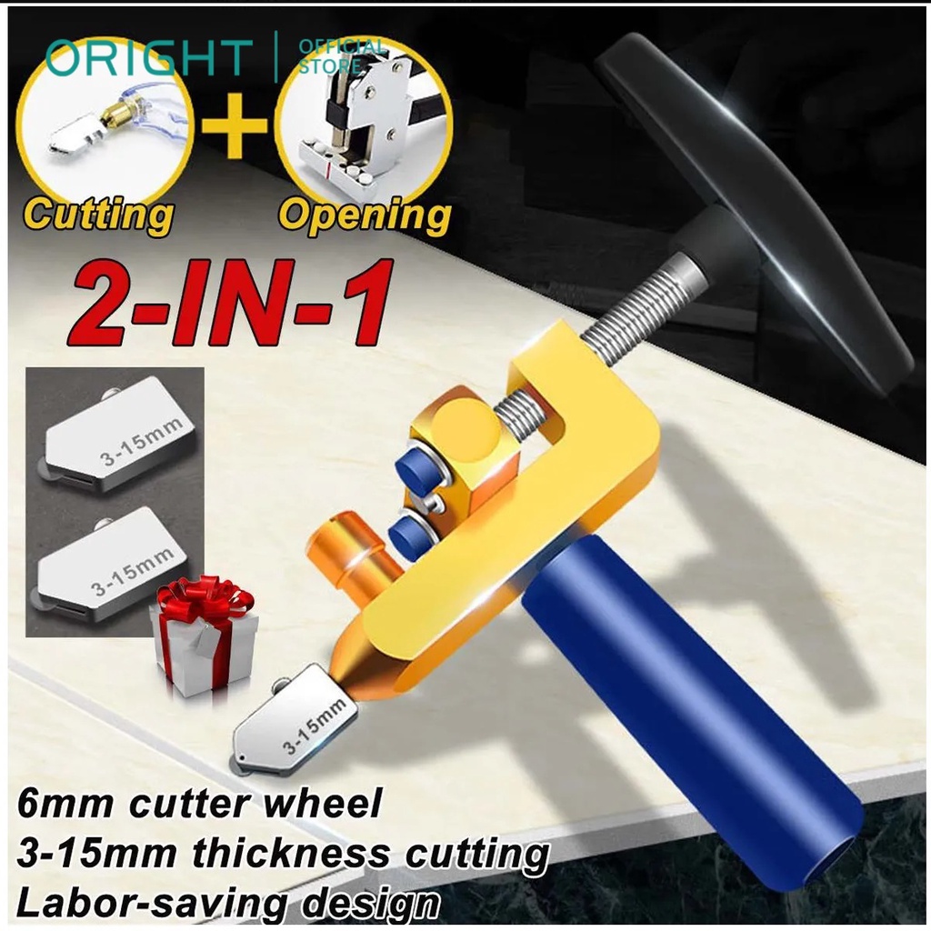 Oright Alloy Tile Glass Cutter Manual Tile Mirrors Cutter Ceramic Tile ...