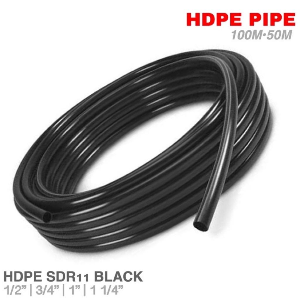 Per Mtr | HDPE Blue & Black Pipe SDR-11 Hose | 1/2” 3/4” | Irrigation ...