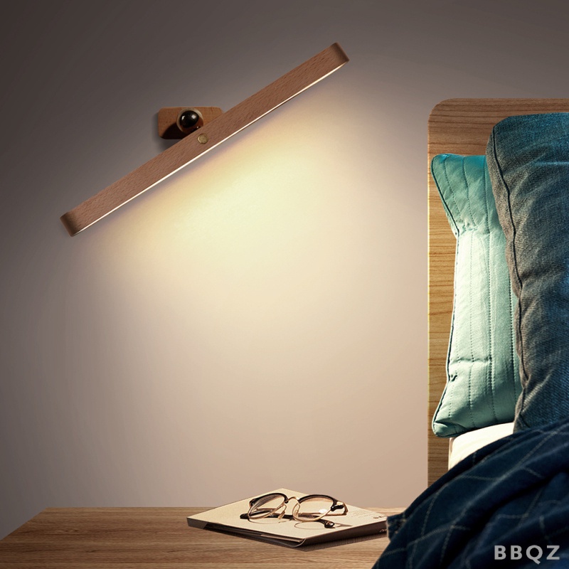 Wall Reading Light Bed Lamp Dimmable Touch Lights Lighting Rechargeable ...