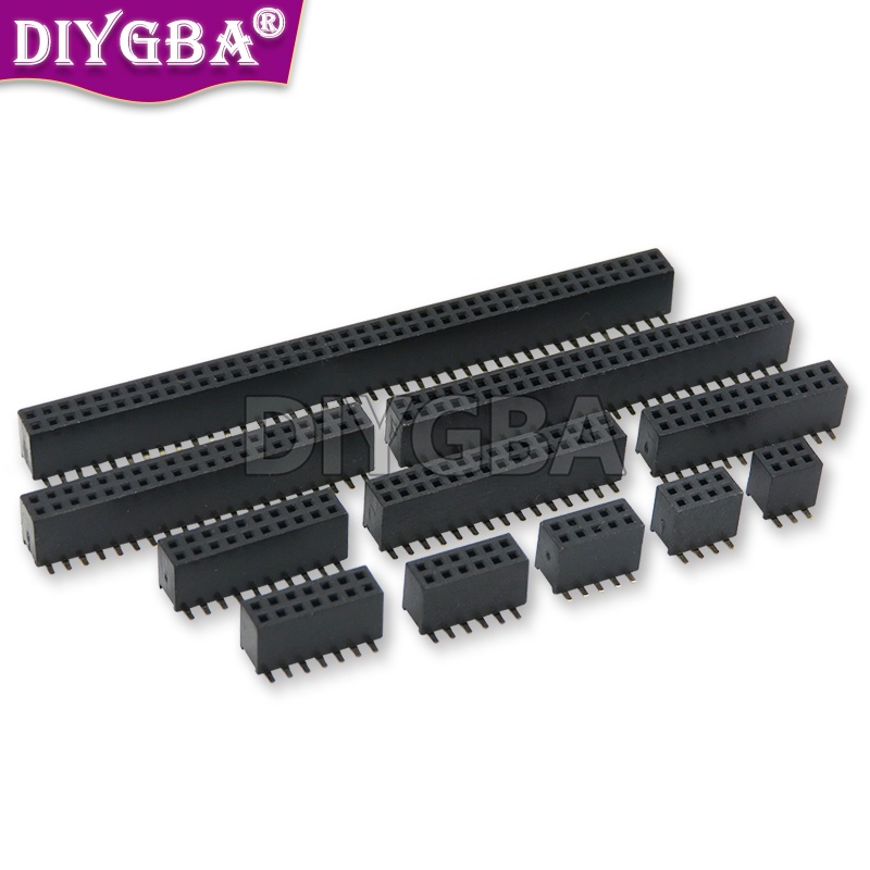SMT 1.27mm 1.27 Double Row Female Breakaway PCB Board Pin Header Socket Connector 2*5 2*10 2*12 ...