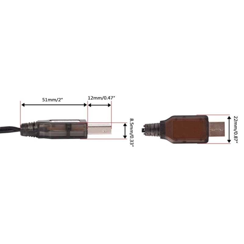 7.4V SM4P Reverse Charger 4-pin Lithium Battery USB Reverse Charging ...
