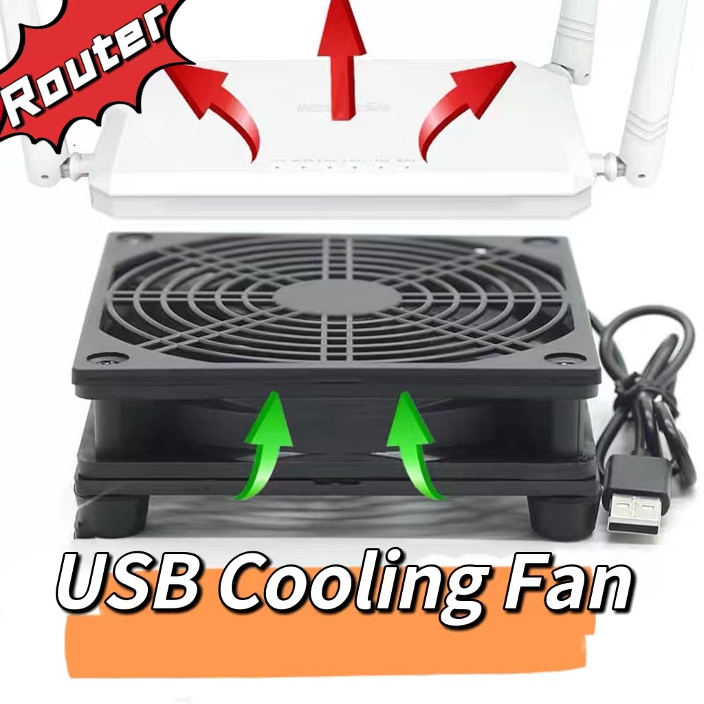 USB Cooling Air Fan Air Cooler Fan For Router Radiator TV Set-Top Box ...