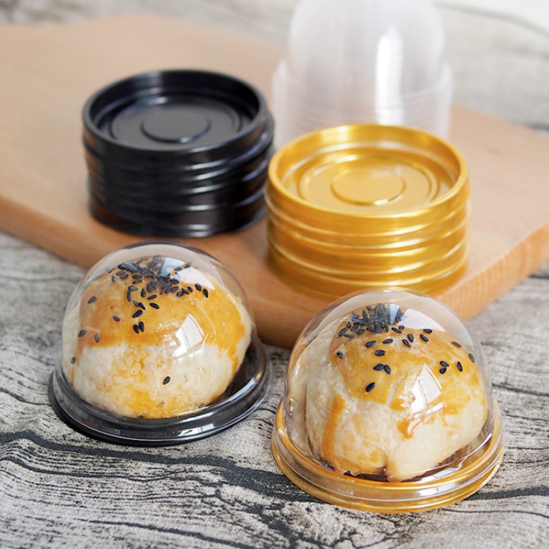 20pcs Round Moon Cake Trays Mooncake Packaging Box with Cover Food ...
